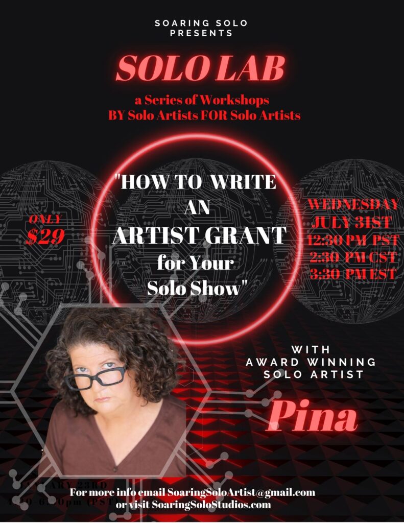 Soaring Solo's SOLO LAB: How to Write an Artist Grant for Your Solo ...
